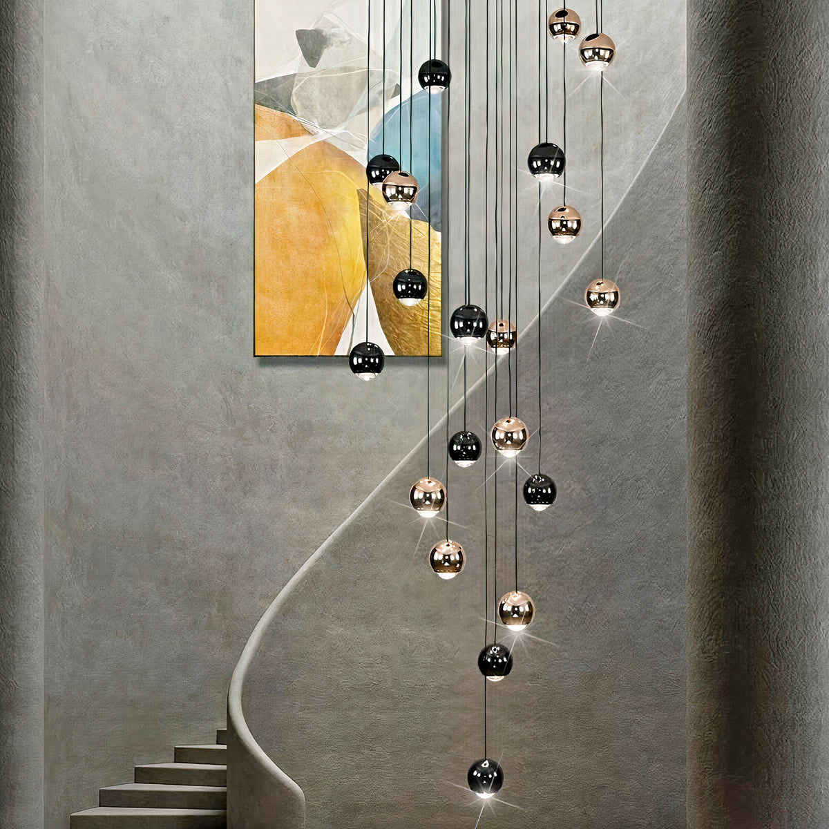 APEX Modern Luxury Glossy Ball Droplight Deco Lighting | Warmly Lights