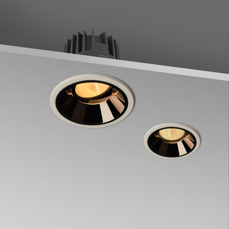 AiS Round Black Recessed LED Downlight cut out 7.5CM Built-in LED ...