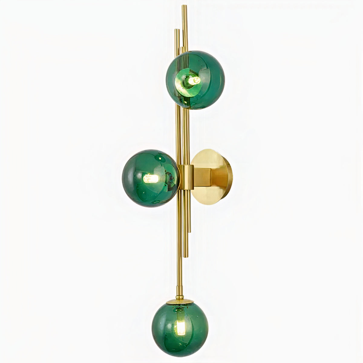 OUD Shadowcaster Green White Glass Ball Wall Lamps | Warmly Lights