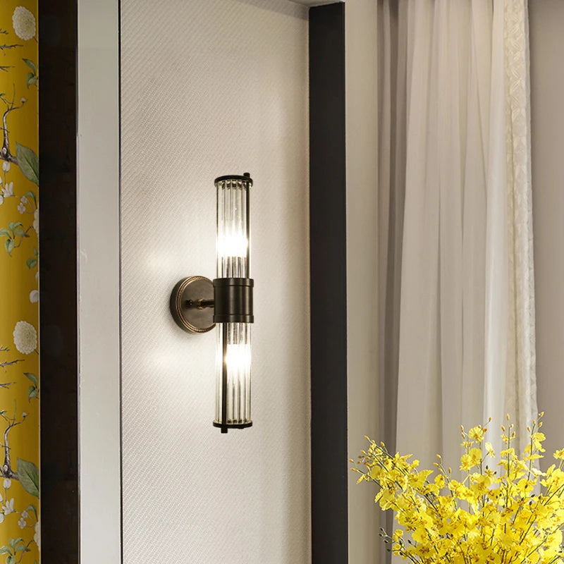 Modern Black Copper Luxury Decorative Wall Lamp | Warmly Lights