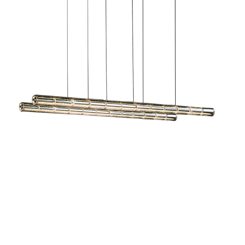 Priv Long Linear Italian Design Luxury Glass Ceiling Pendant Light ...
