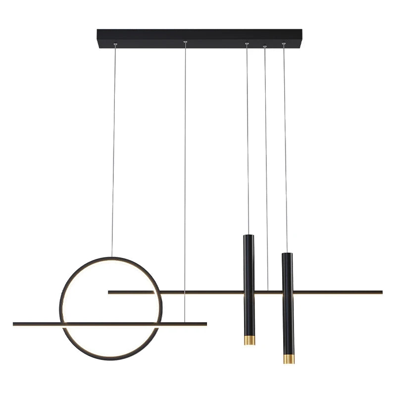NEO Ring Linear with Spotlight Modern led Pendant Light | Warmly Lights