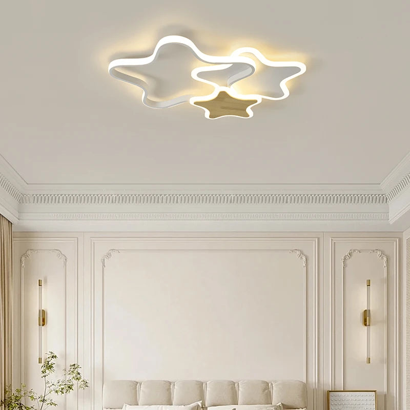 QIYI Fluifust Modern LED Ceiling Home Decor Luster Fixture Dimmable ...