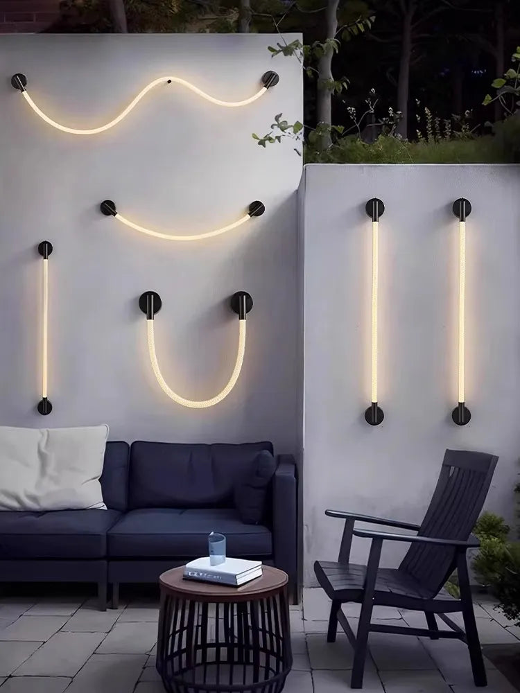Koli Dimmable LED Indoor/Outdoor Waterproof Wall Lamp Flexible Fabric ...