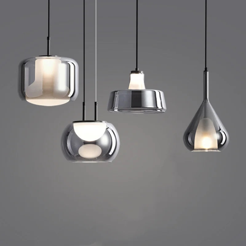 Modern Smoky Gray Pendant Lights | Warmly Lights