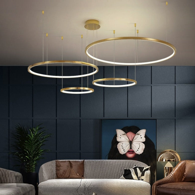 YLK Marika - Simple Ring deign LED chandelier | Warmly Lights