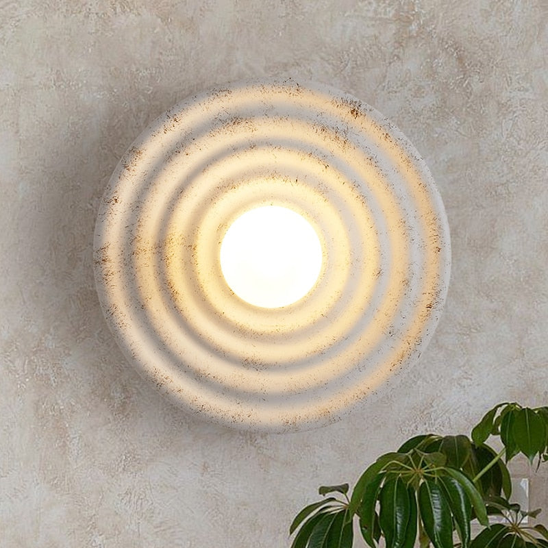 TML Wabi-sabi - Round Circle Wall Lamp Japanese Style | Warmly Lights