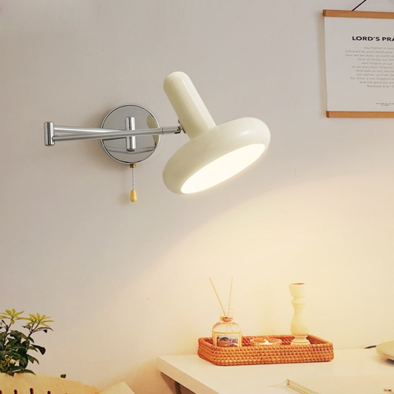 TML Bauhaus - White Swing Arm Adjustable Wall Lamp – Warmly Lights